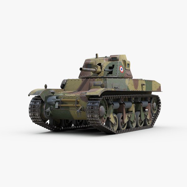 Ww2 renault acg1 tank 3D - TurboSquid 1307504