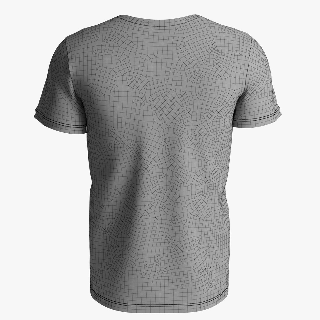 3D T-shirt Male Model - TurboSquid 1412290