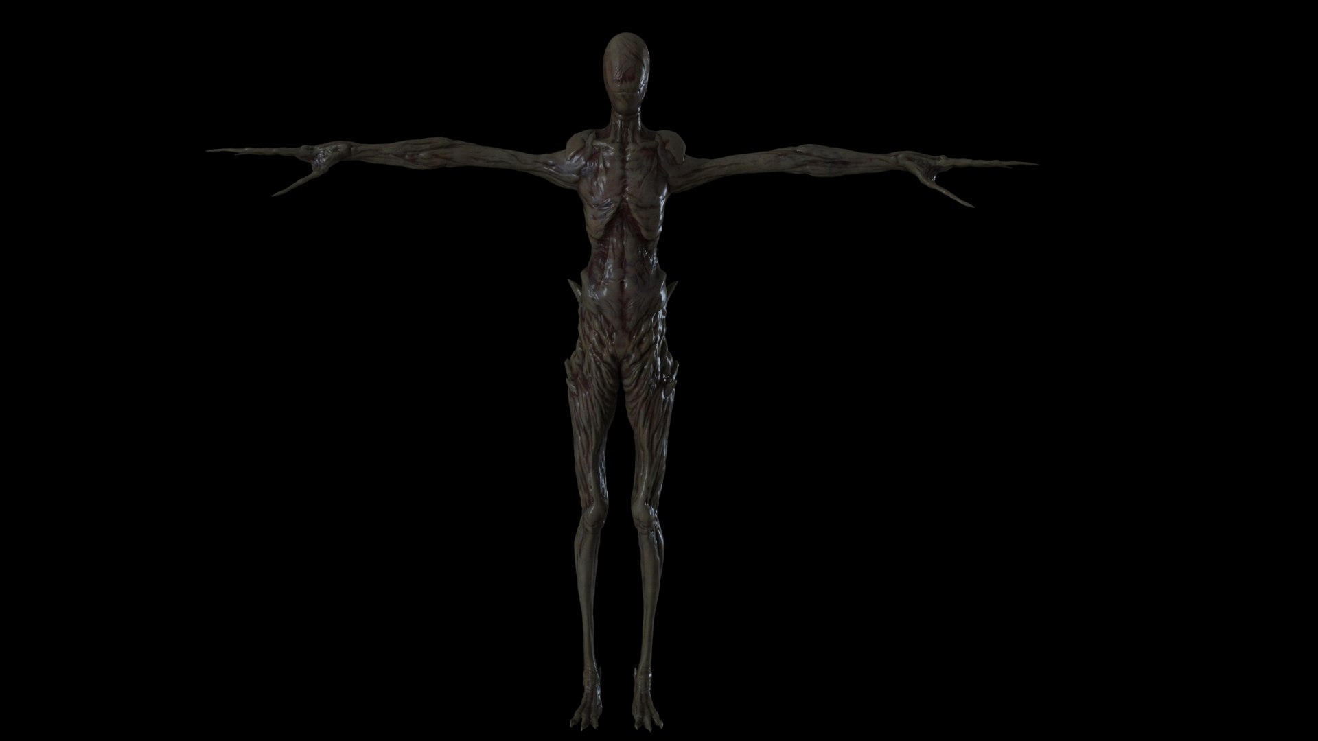 Creepy Scary Surrealistic Horror Monster Creature Model - TurboSquid ...