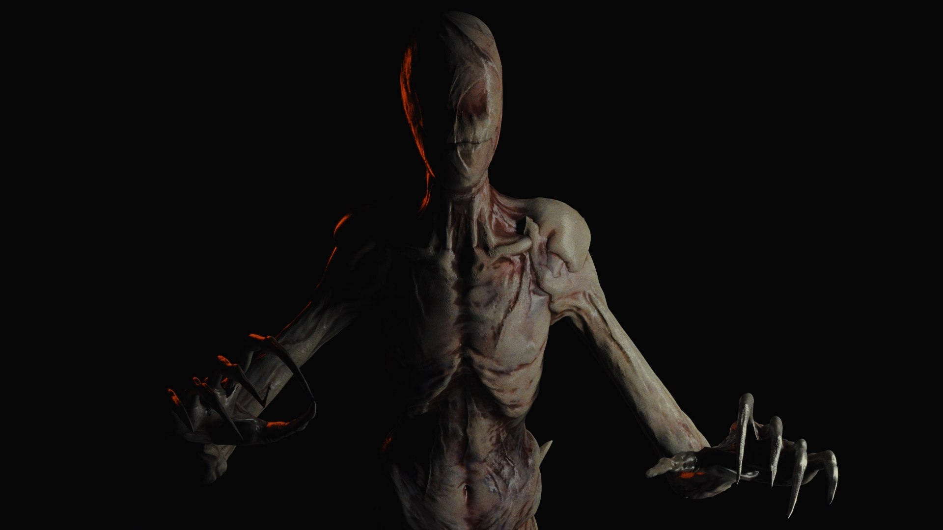 Creepy Scary Surrealistic Horror Monster Creature Model - TurboSquid ...