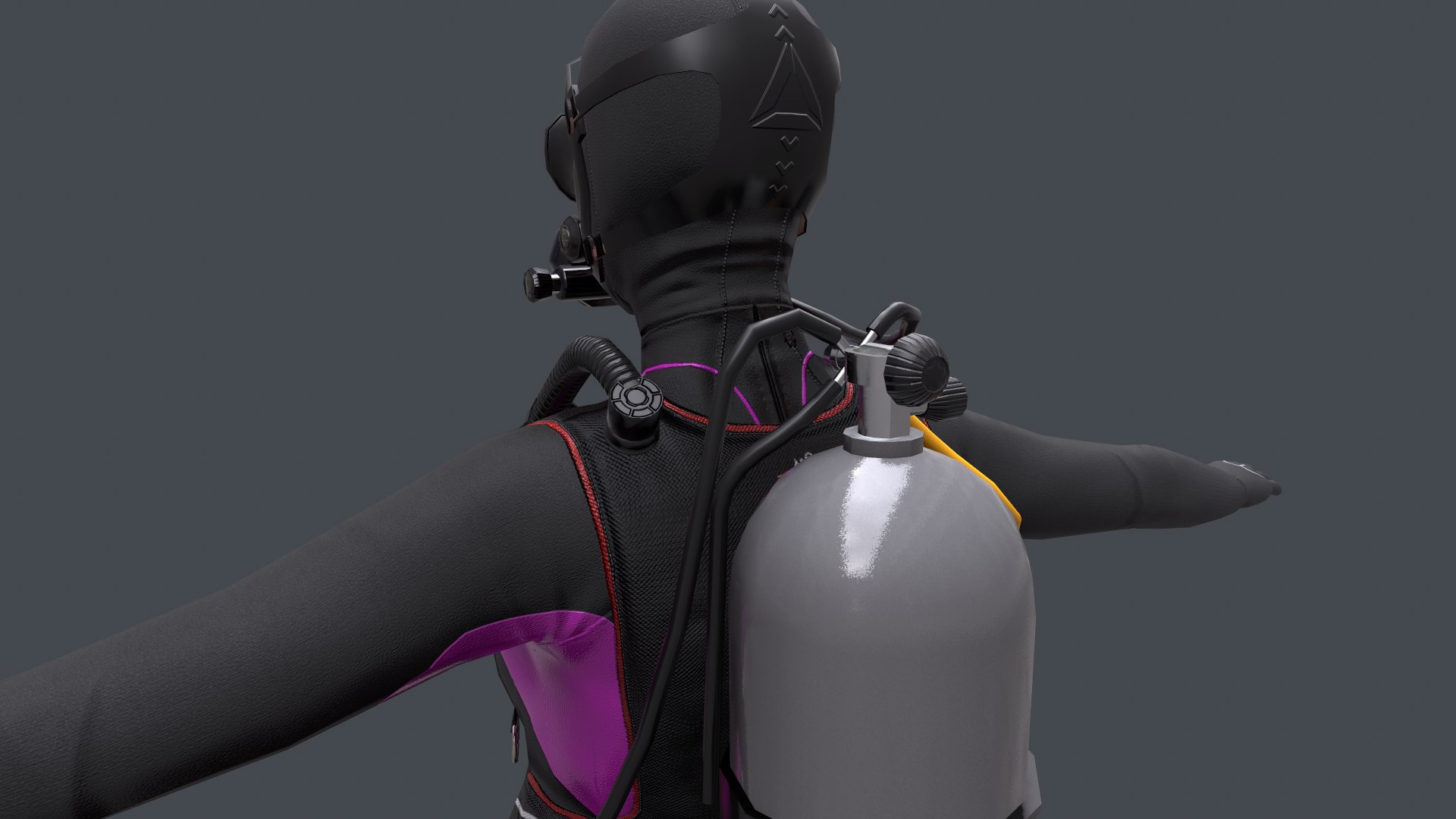 Scuba Diver Female Rigged 3D Model - TurboSquid 1913371