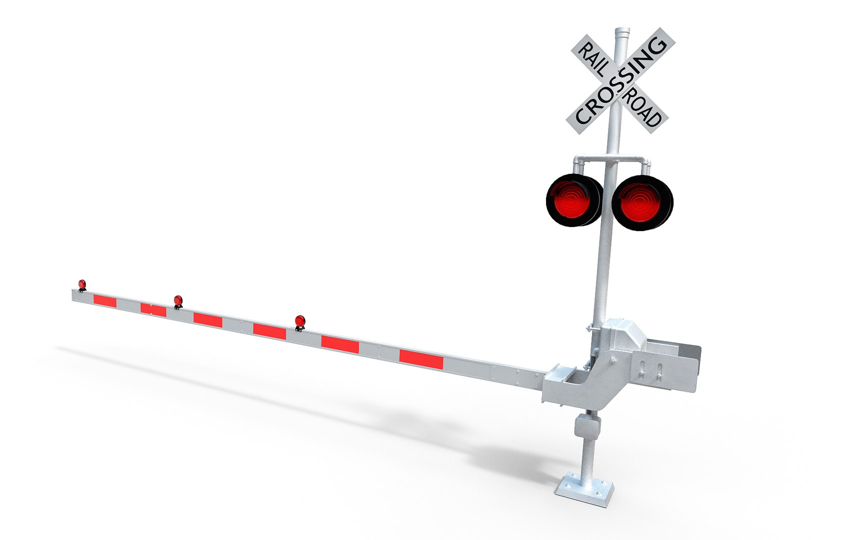 Railroad Crossing 3D Model - TurboSquid 2140320