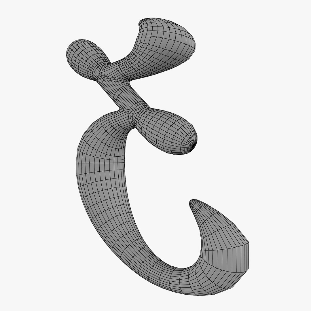 Calligraphic Digit 3 Number 3D Model - TurboSquid 1389329