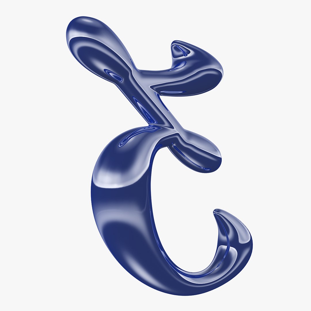 Calligraphic Digit 3 Number 3D Model - TurboSquid 1389329