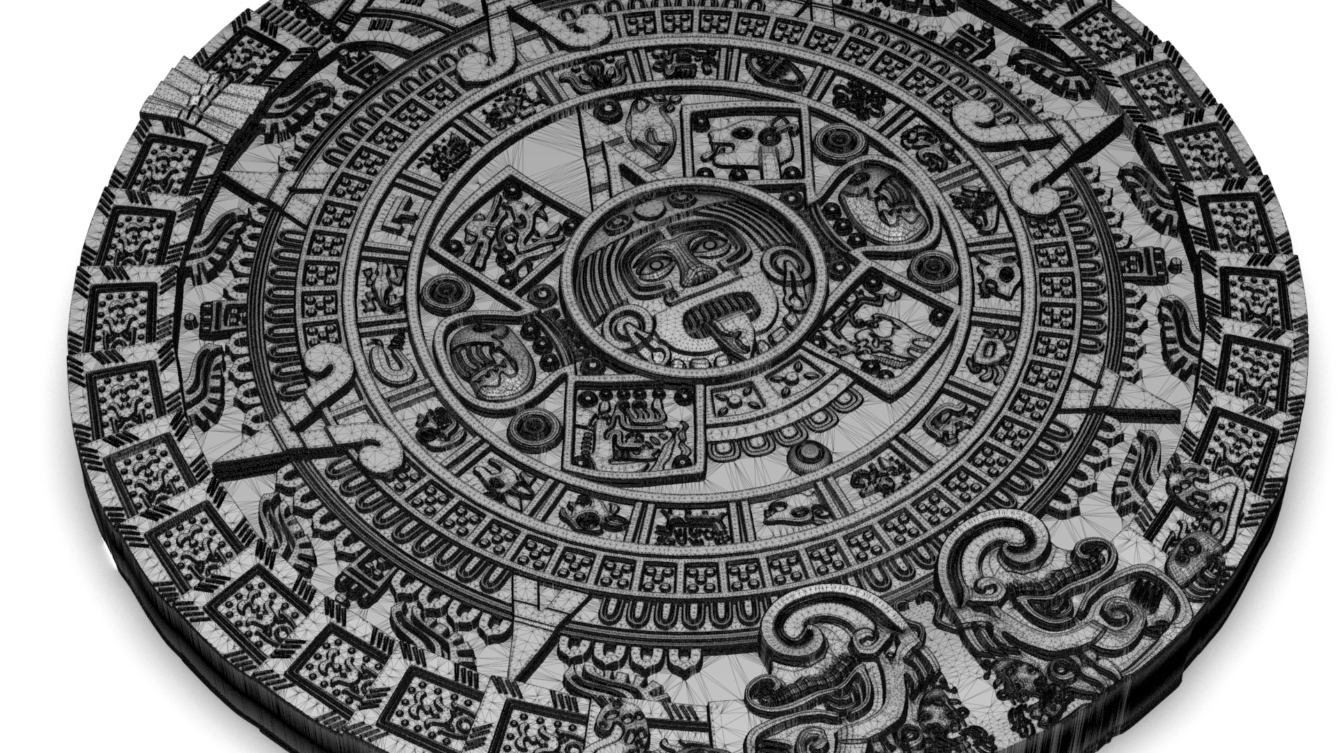 3D cnc mayan calendar - TurboSquid 1679397