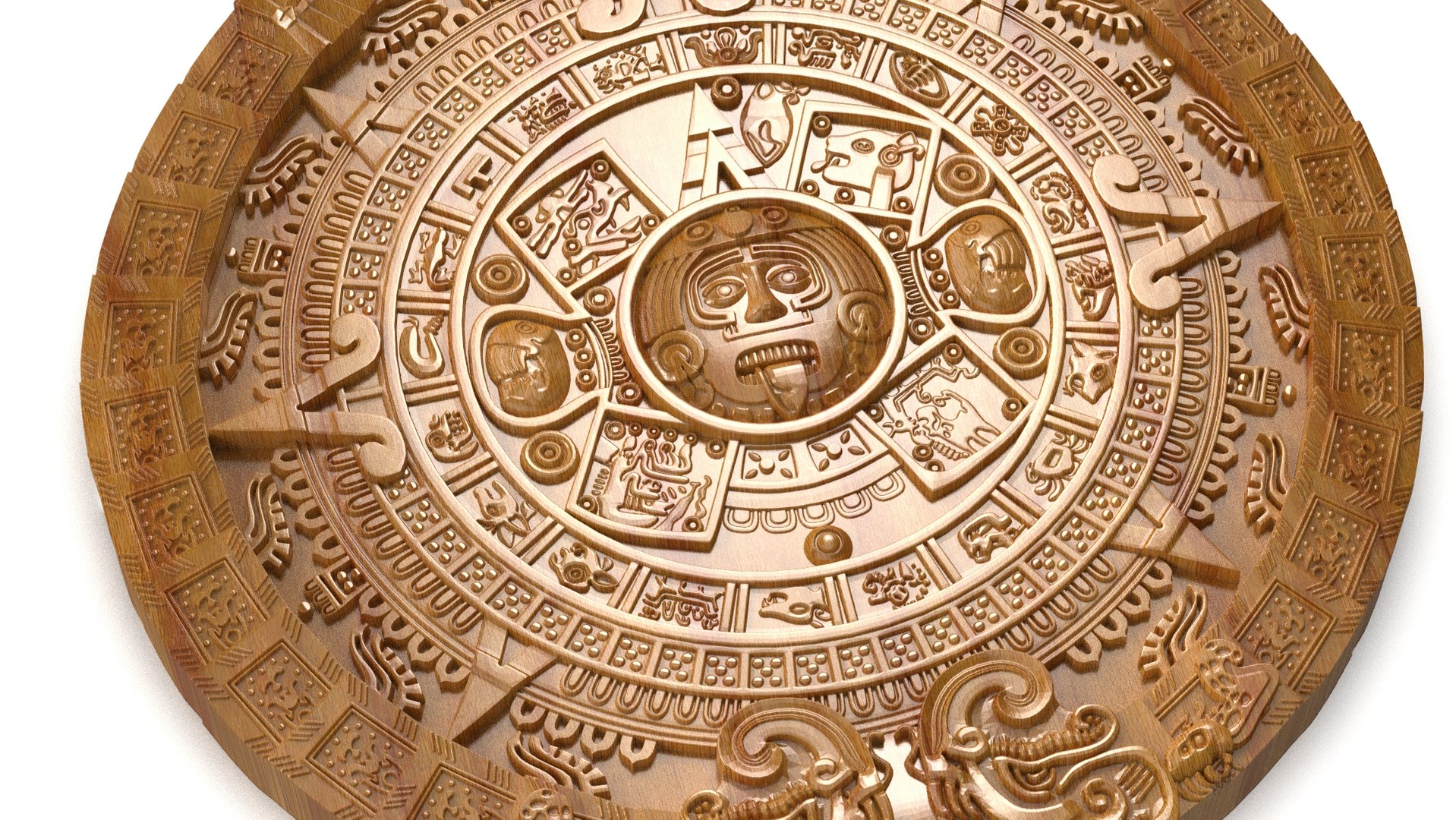 3D Cnc Mayan Calendar - TurboSquid 1679397