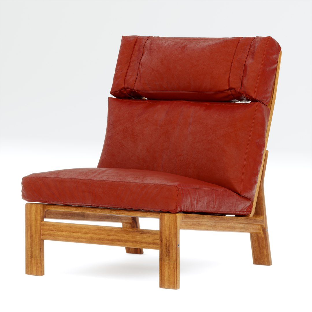 High Back Leather Chair 3D Model - TurboSquid 1940476