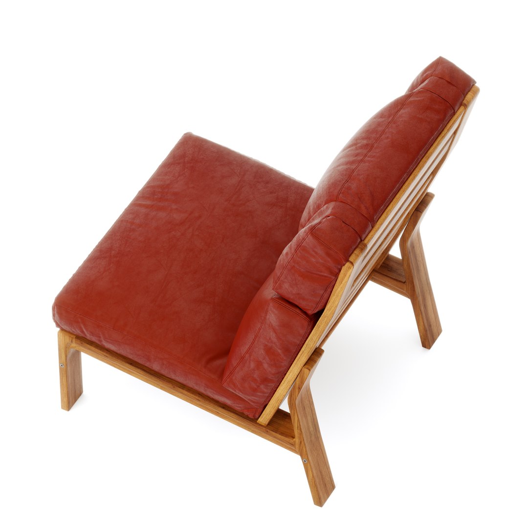 High Back Leather Chair 3D Model - TurboSquid 1940476