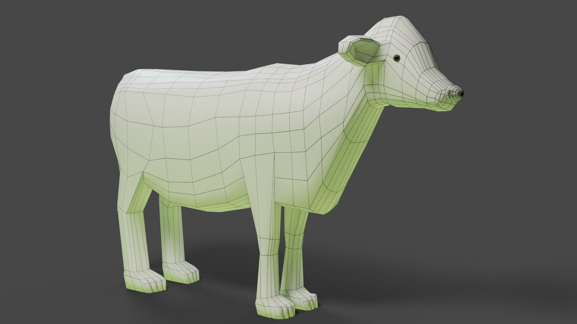 3D Model Cartoon Cow - TurboSquid 1743269