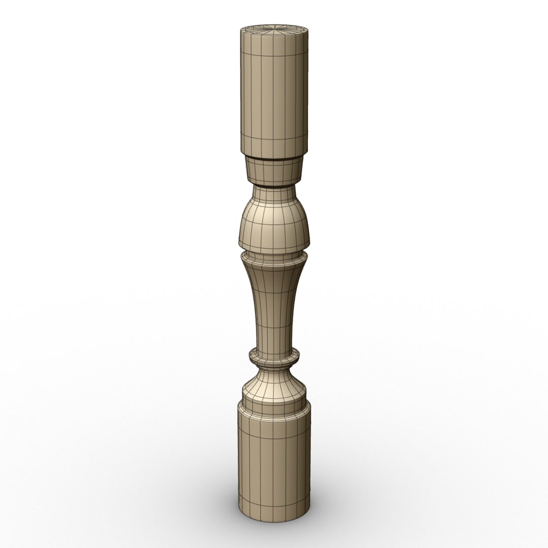 Ornamental pillar 3D - TurboSquid 1208752