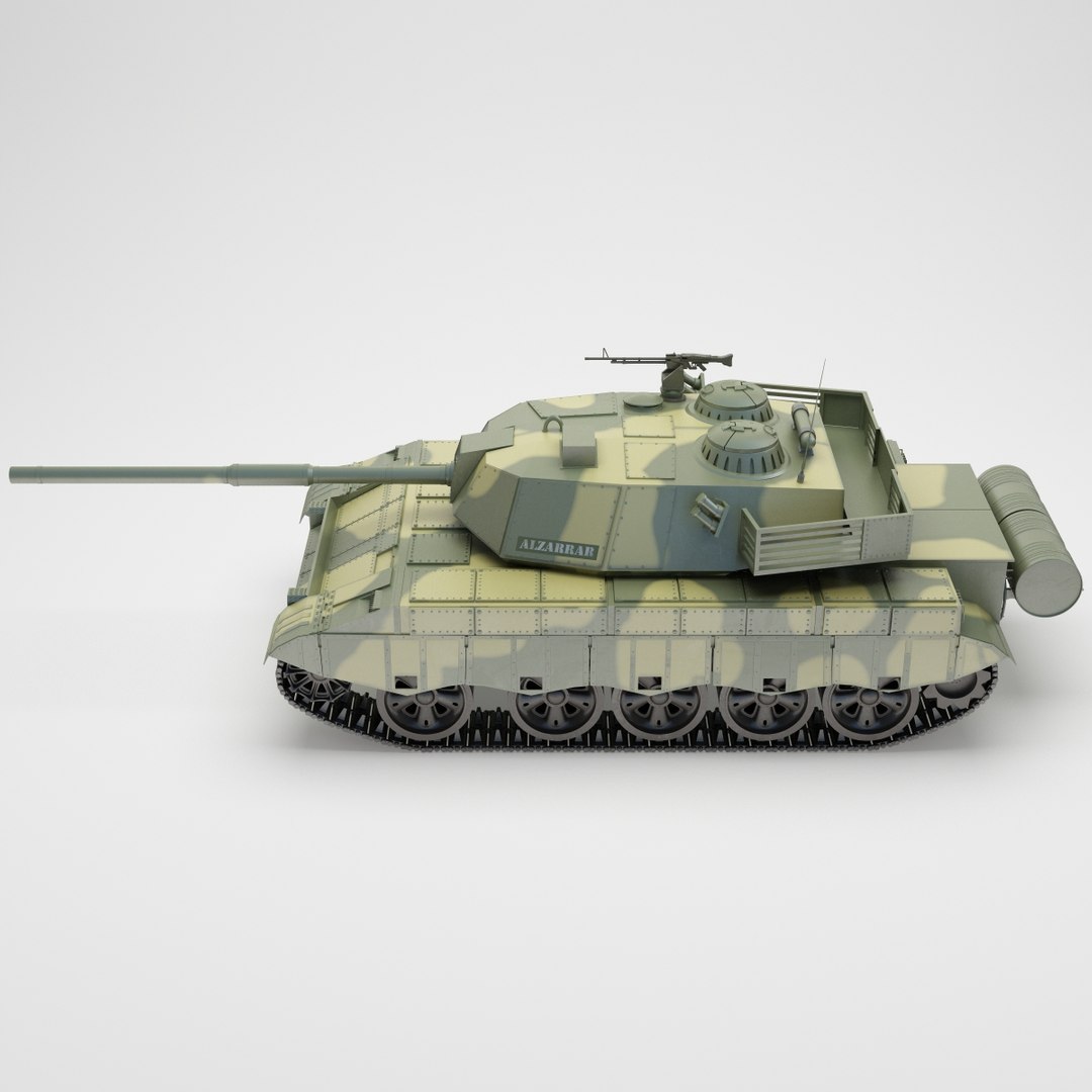 al-zarrar pakistan main battle tank 3d 3ds