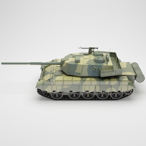 al-zarrar pakistan main battle tank 3d 3ds
