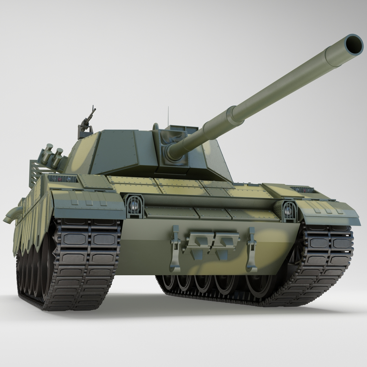 al-zarrar pakistan main battle tank 3d 3ds