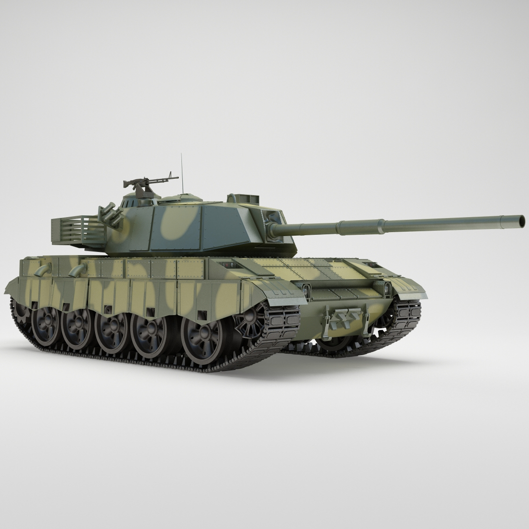 al-zarrar pakistan main battle tank 3d 3ds