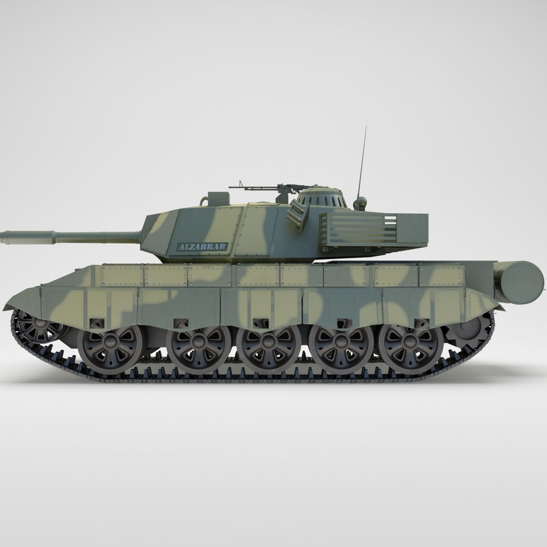 al-zarrar pakistan main battle tank 3d 3ds