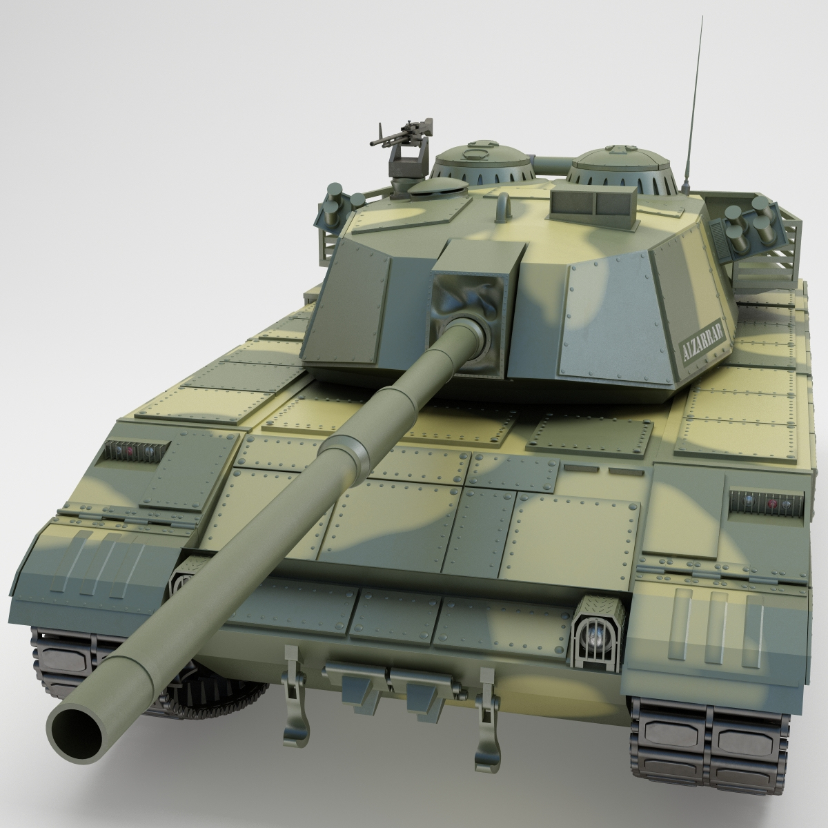 al-zarrar pakistan main battle tank 3d 3ds