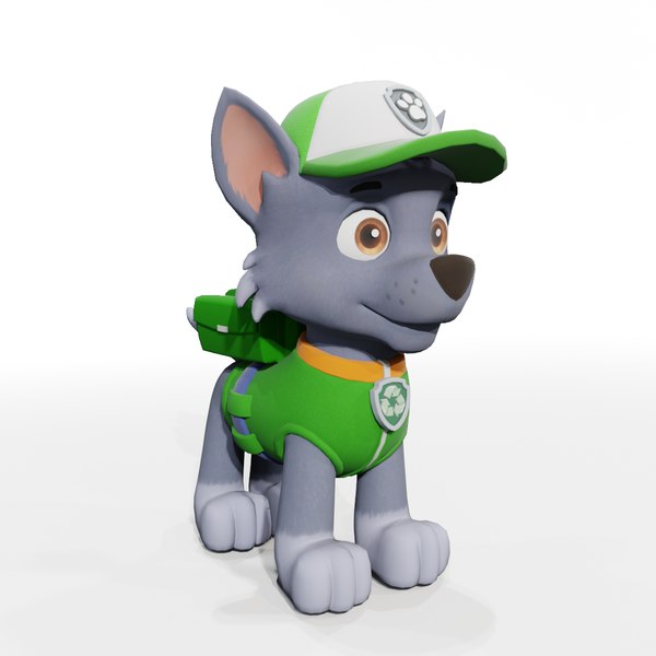 Rocky Recycle Paw Petrol Rigged and Animated Modelo 3D - TurboSquid 2095831