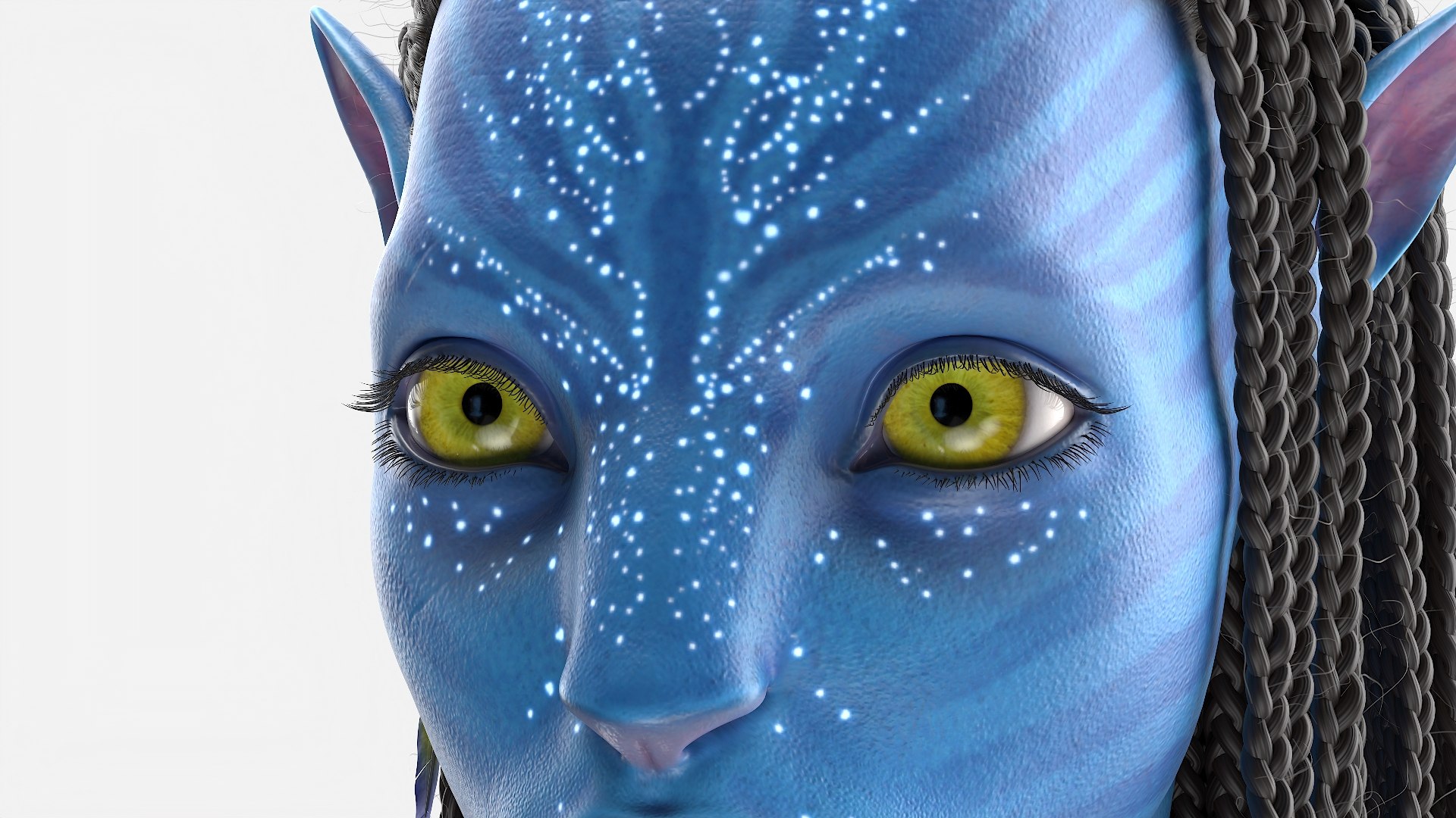 3D Neytiri Avatar Head Rigged For Maya - TurboSquid 2368360