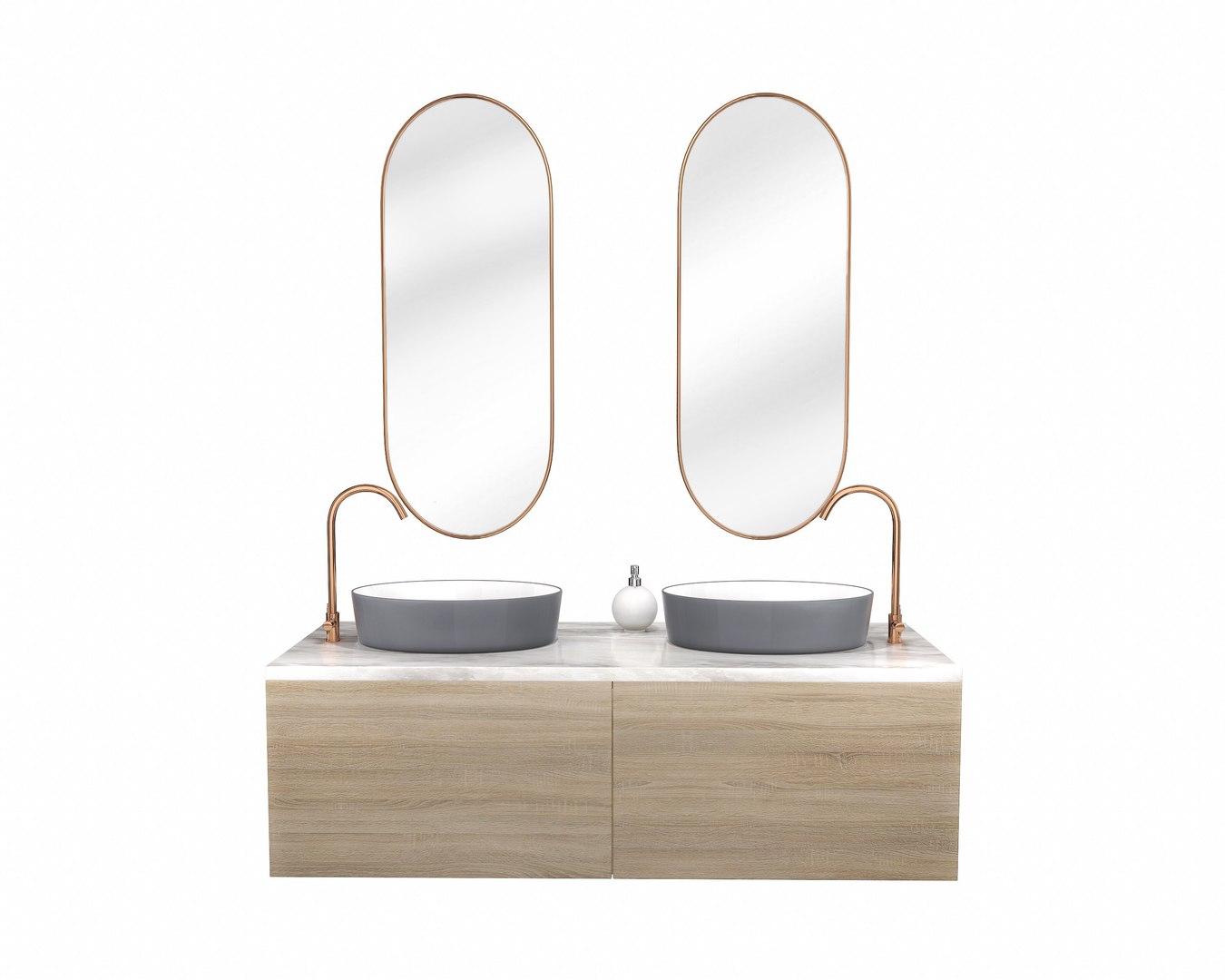 Capsule Shape Wall Mirror 3D Model - TurboSquid 1231994