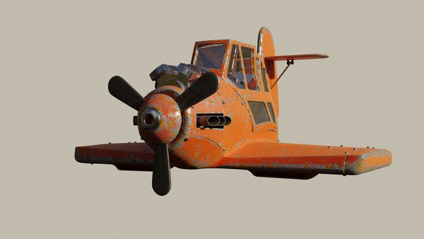 modelo 3d avión oxidado - TurboSquid 1552958