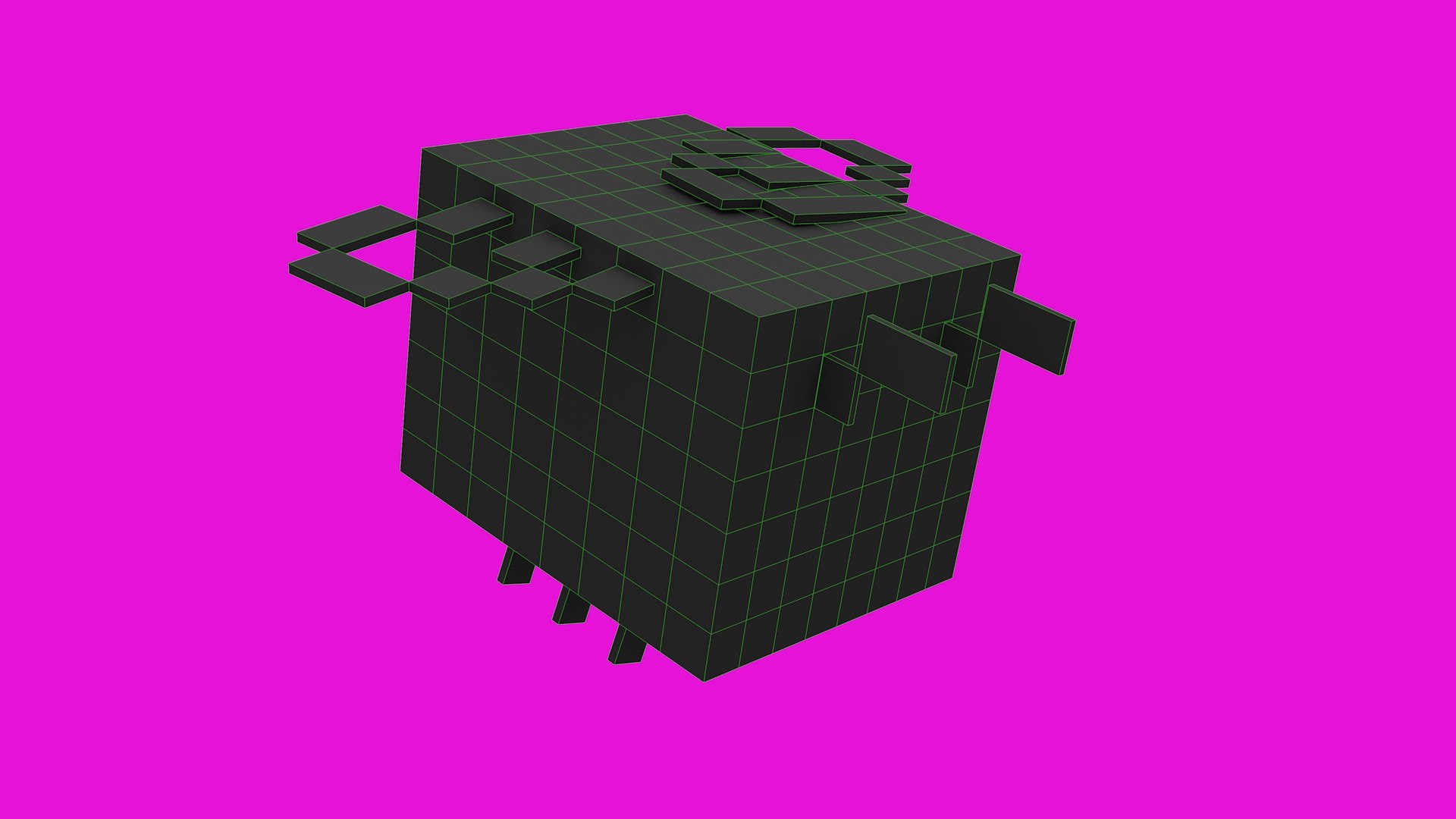 Minecraft Bee Model - TurboSquid 1842717