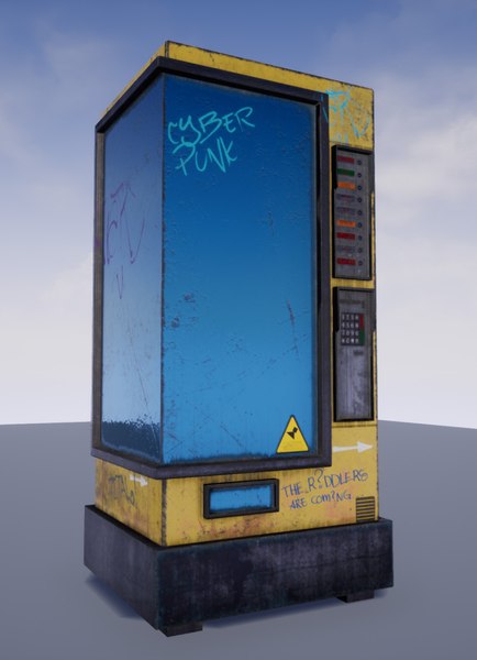 3D cyberpunk vending machine - TurboSquid 1682944