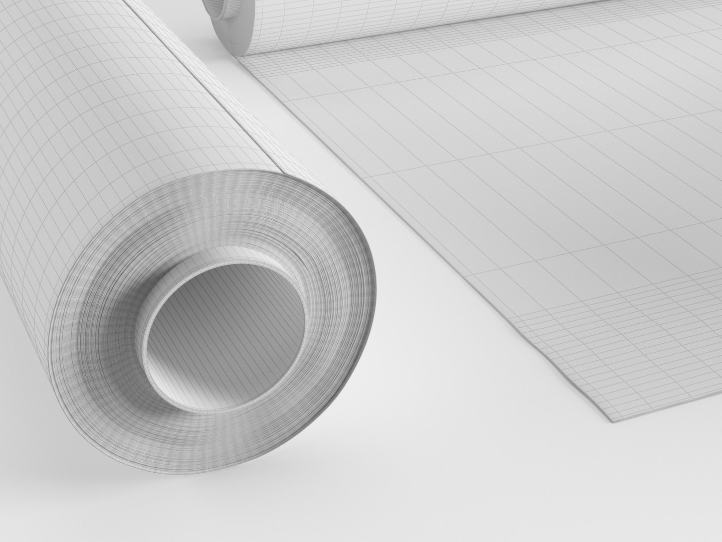 3D Fabric Rolls Model - TurboSquid 1450238