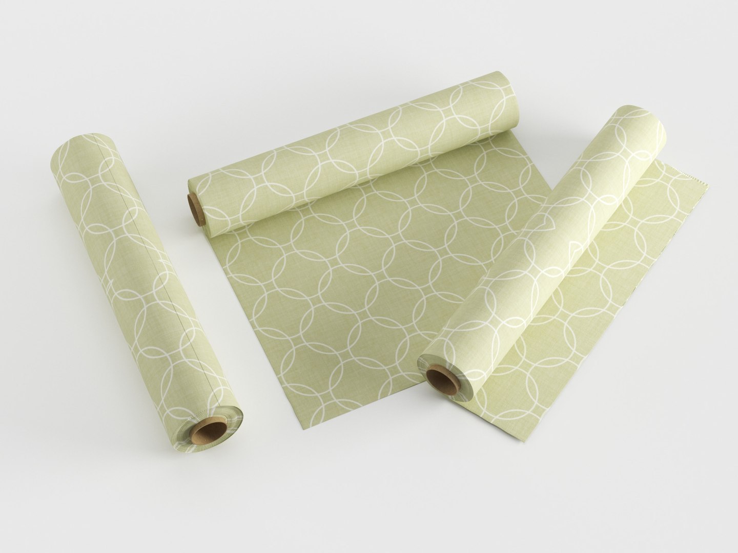 3D Fabric Rolls Model - TurboSquid 1450238