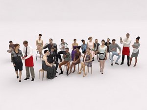 3D model ultimate speed crowds people - TurboSquid 1463426