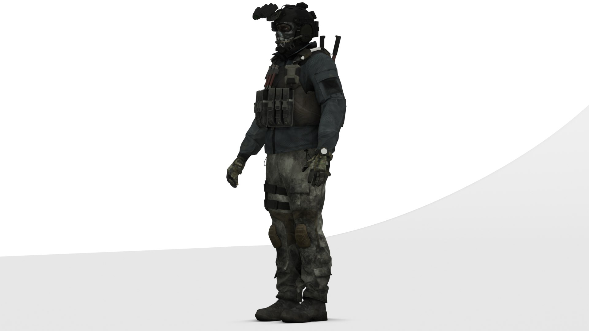 3D Spec Ops Soldier Rigged Low Poly Game-Ready 3D Model Model ...