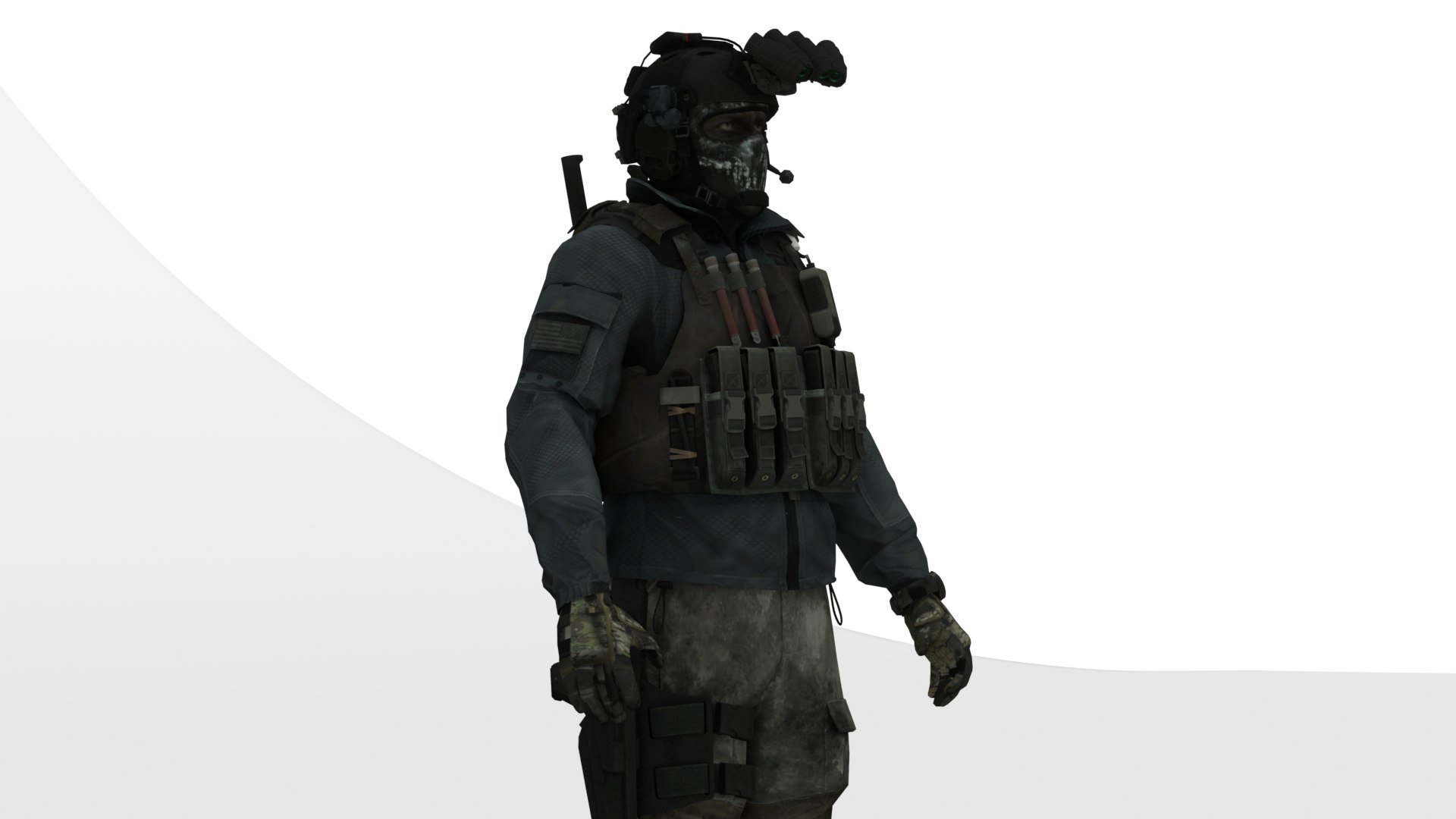 3D Spec Ops Soldier Rigged Low Poly Game-Ready 3D Model Model ...