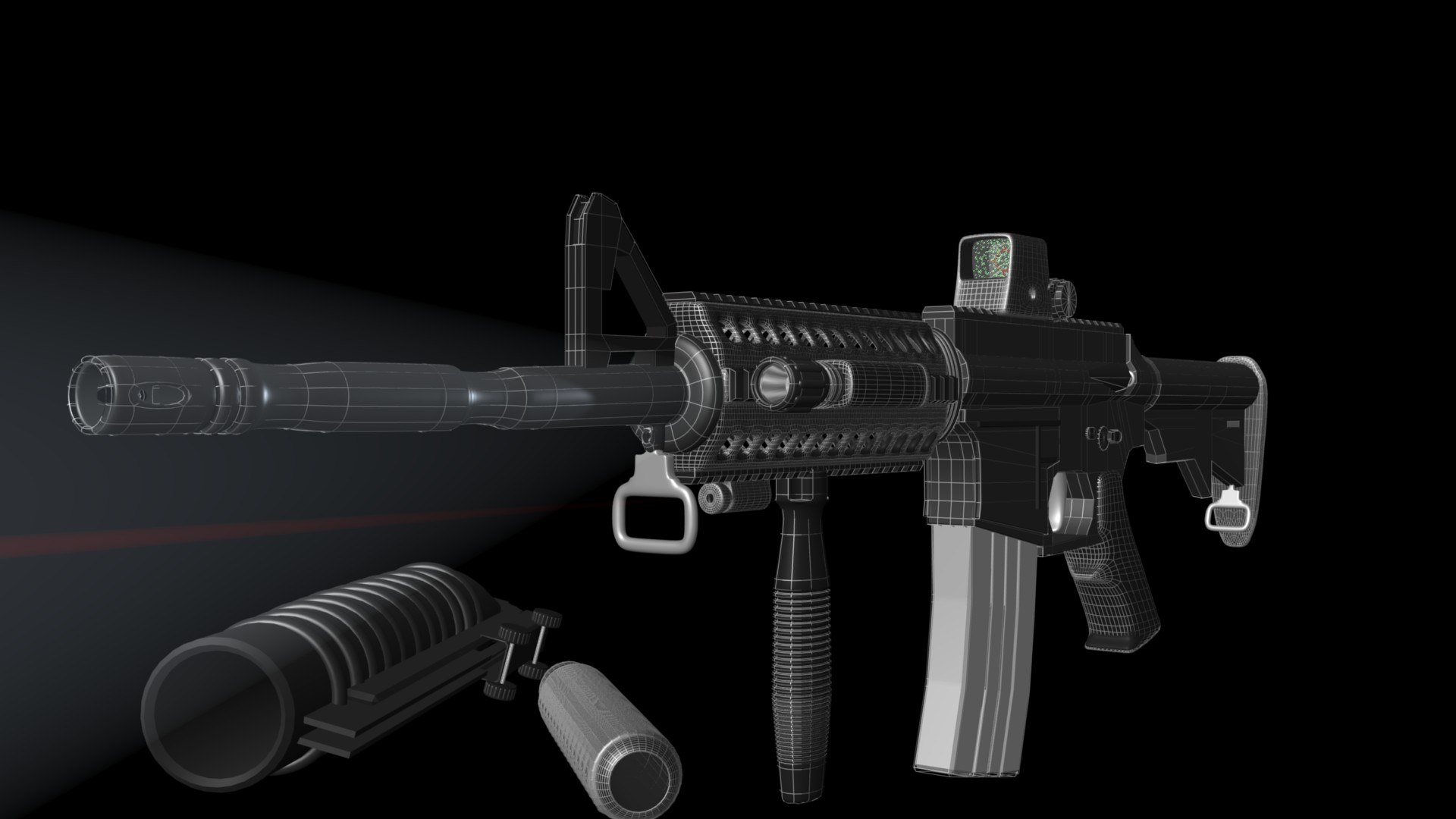 Free Blend Model M4a1 Yoyorems Blender