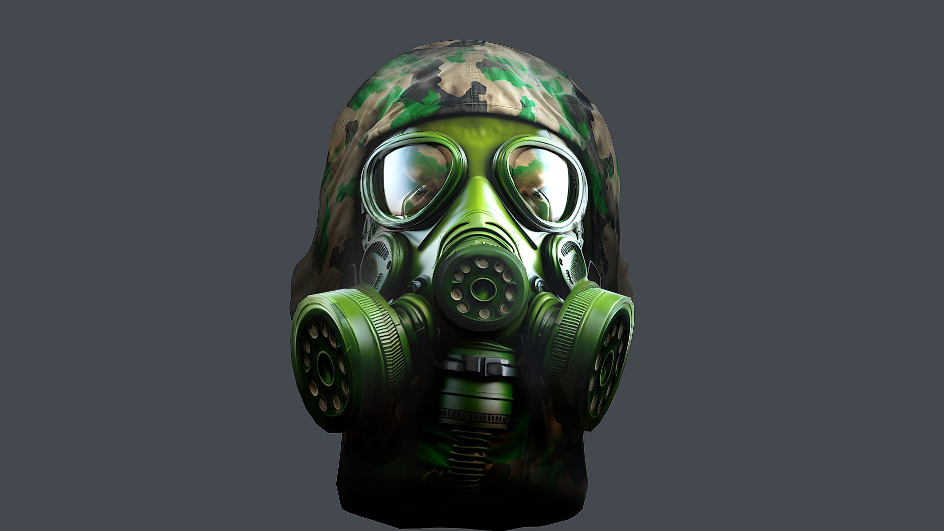 Gas Mask Helmet Military Combat Soldier Armor Scifi Fantasy Model ...