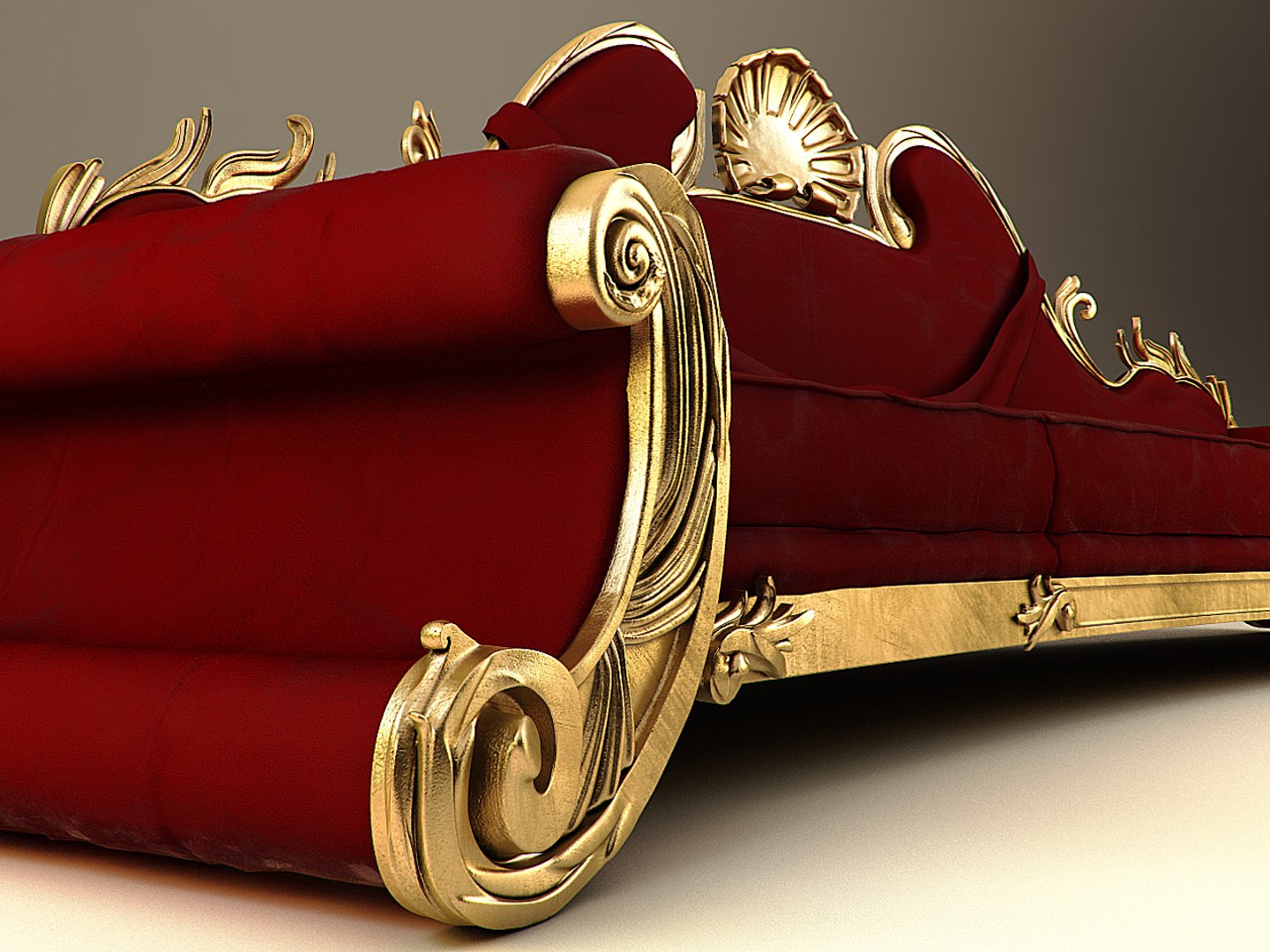 3d model oak exlusive sofa 4m
