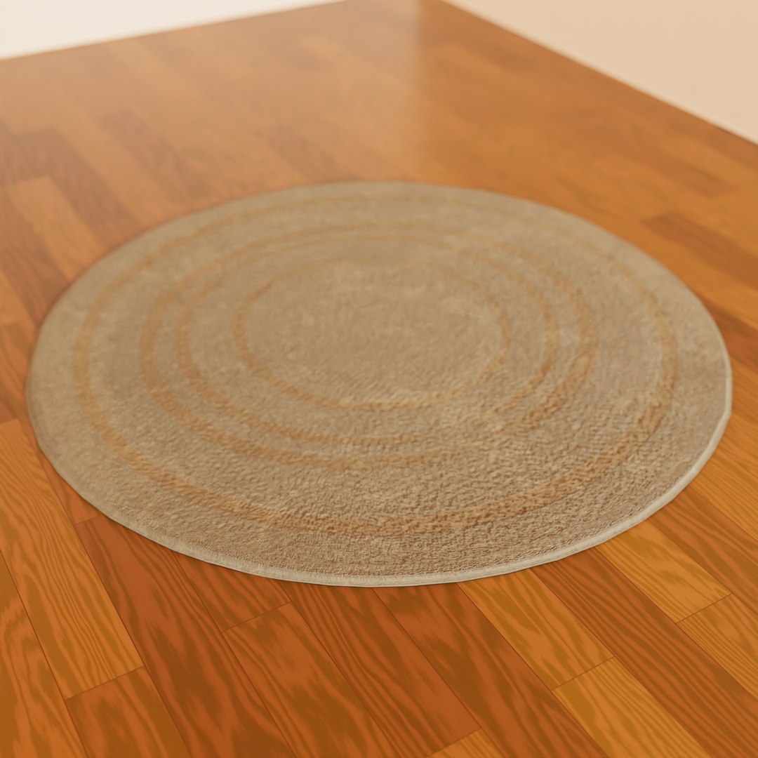 Grey And Beige Dining Room Rug 3D Model - TurboSquid 2067092