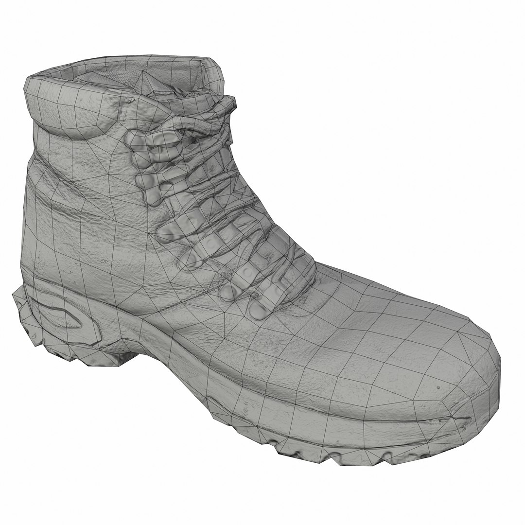 3D model boot low-poly woodland - TurboSquid 1444180