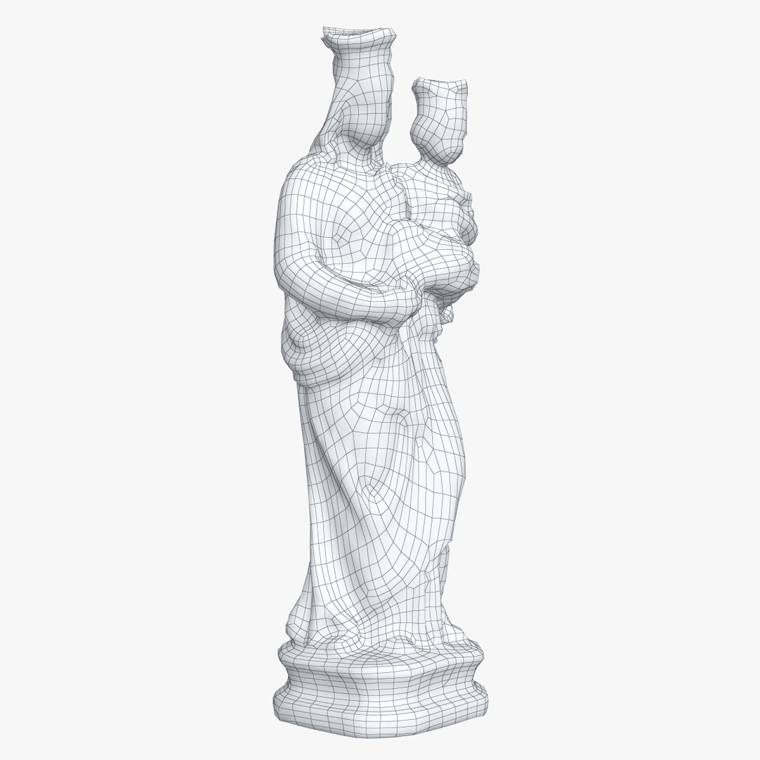 3d Santa Maria Jesus Baby Model