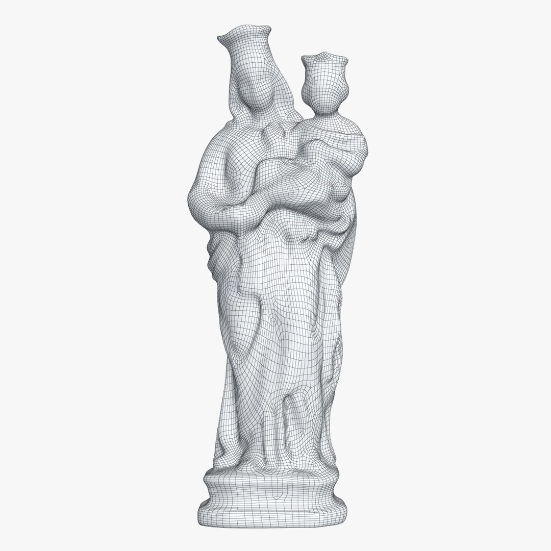 3d Santa Maria Jesus Baby Model