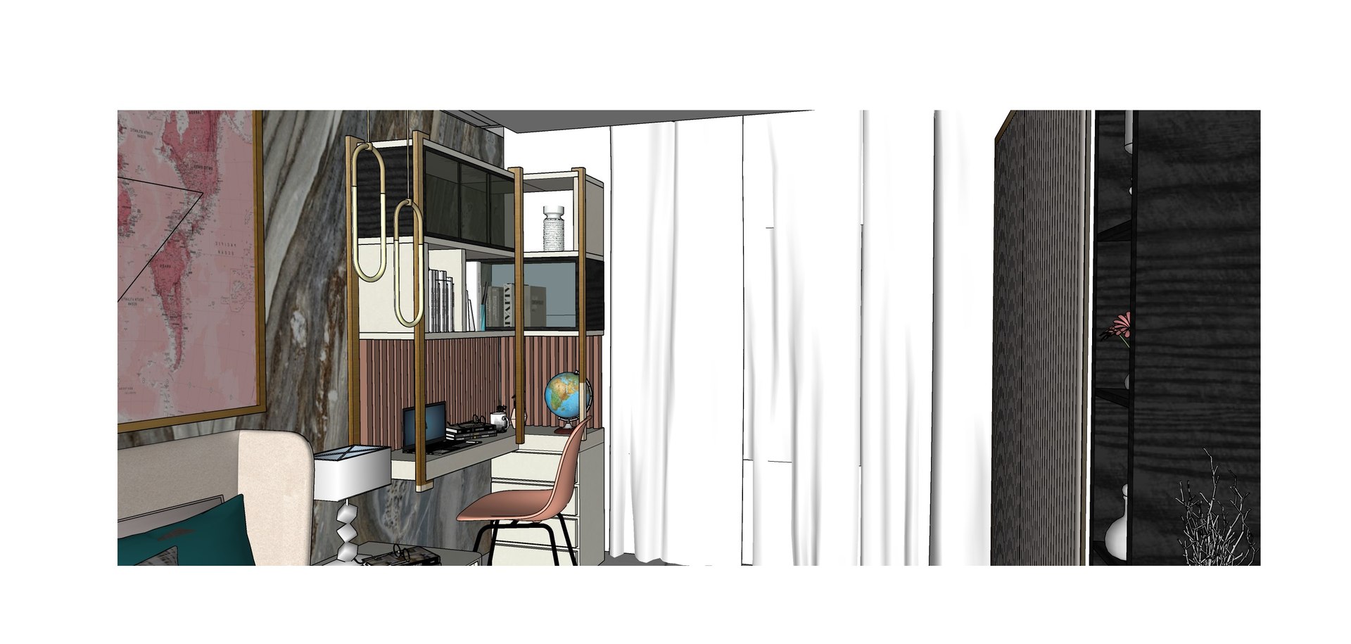 3D Fancy Bedroom - TurboSquid 2288297