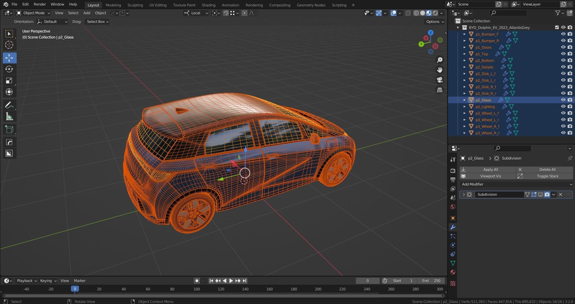BYD Dolphin EV 2023 Atlantis Grey Model - TurboSquid 2407674