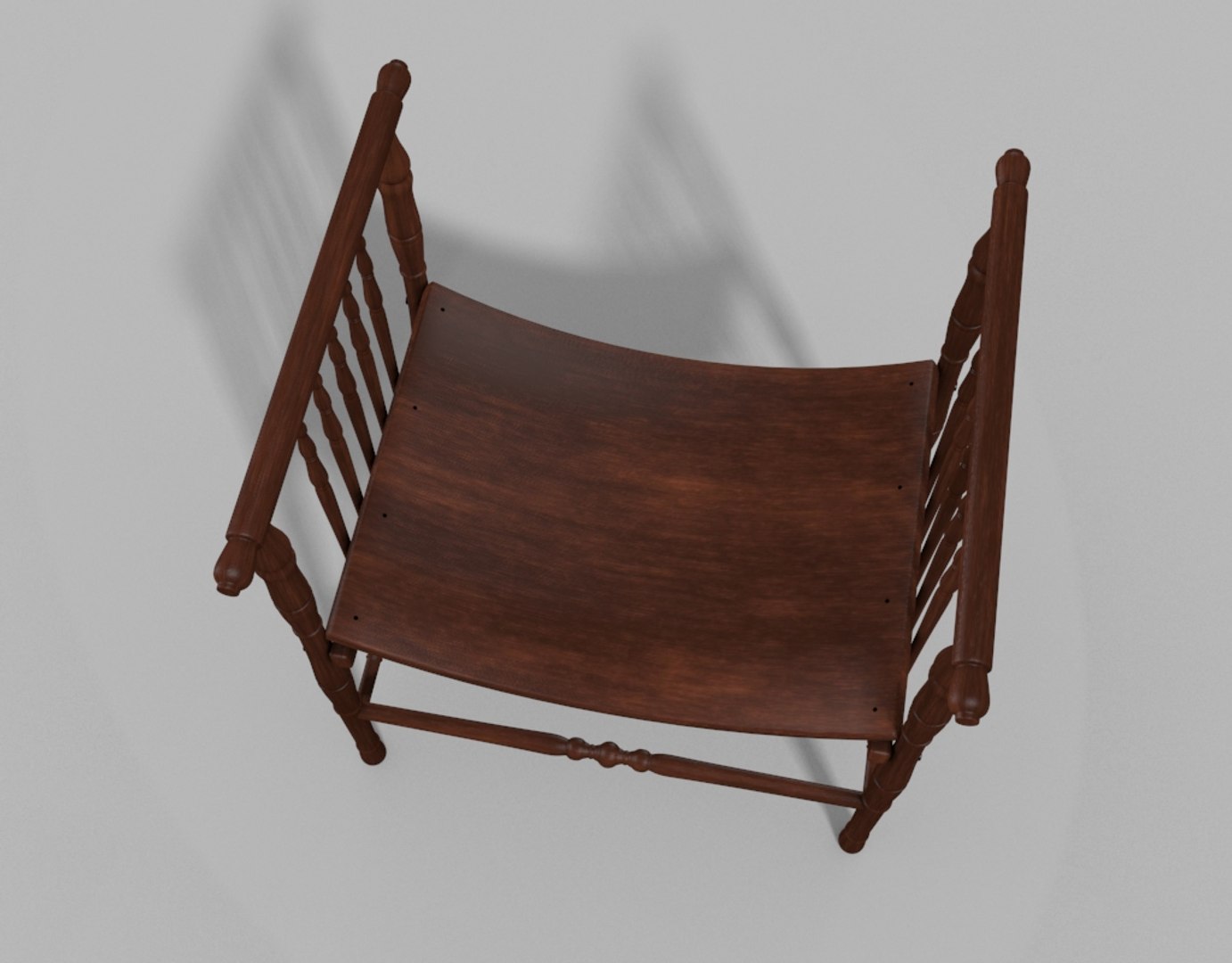 3d Antique Bustle Bench