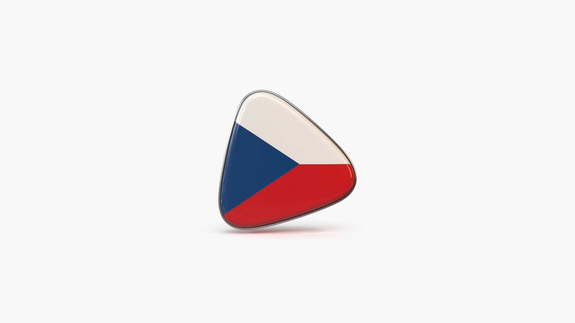 modelo 3d Czech Republic Flag Icon - TurboSquid 2058918