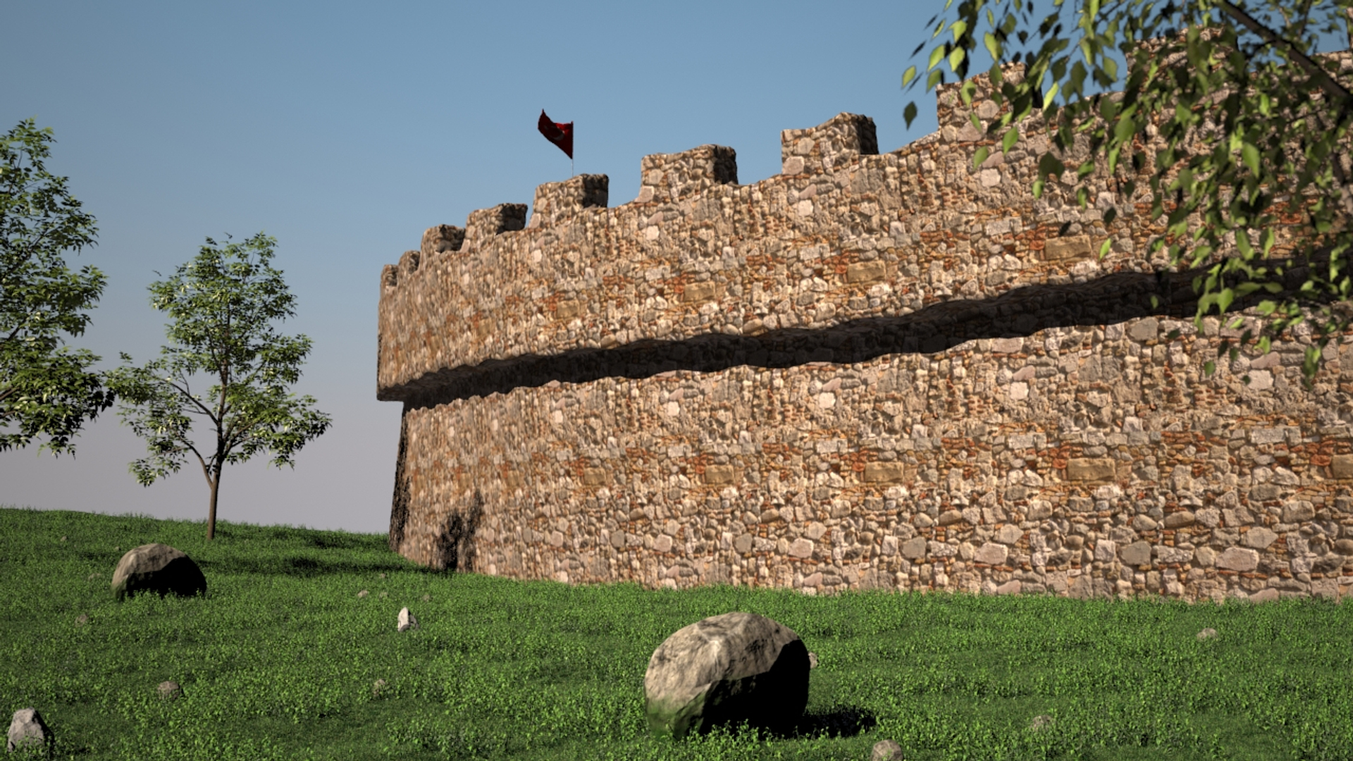 free max mode castle wall