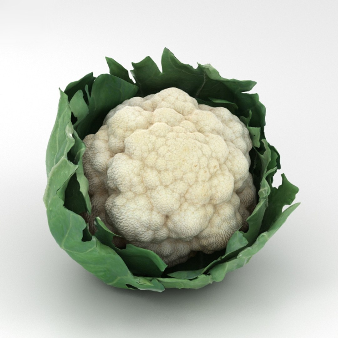 3D cauliflower vegetable food - TurboSquid 1364777