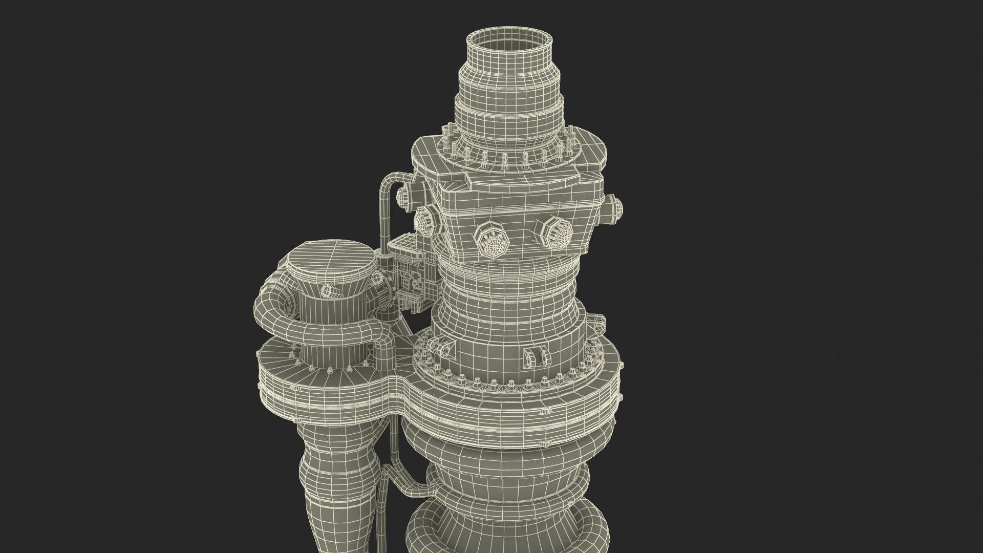 3D Modern Rocket Engine - TurboSquid 2391854