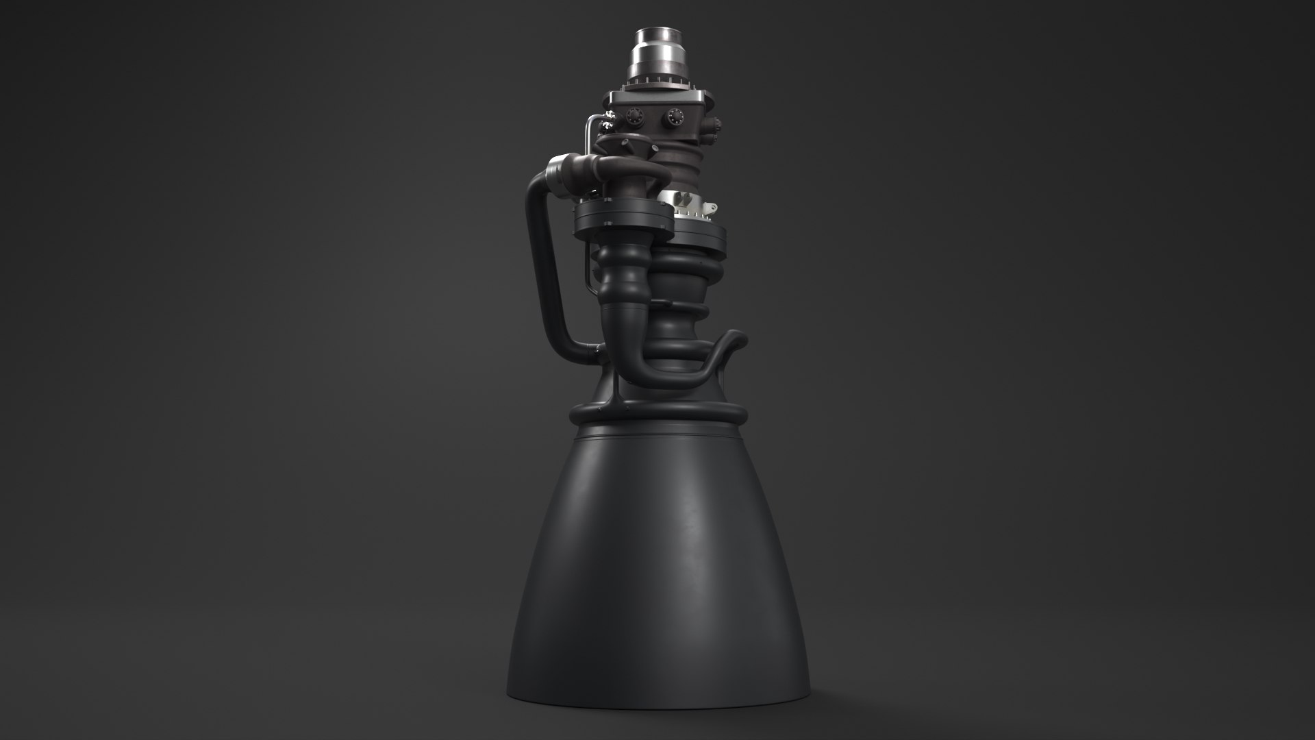 3D Modern Rocket Engine - TurboSquid 2391854