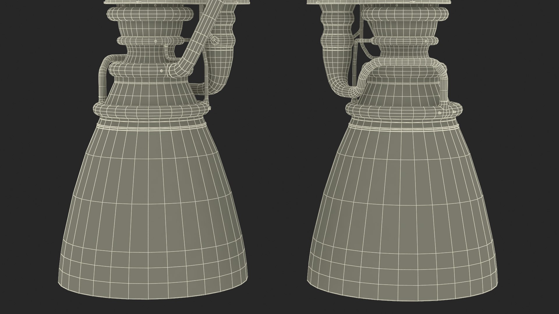 3D Modern Rocket Engine - TurboSquid 2391854