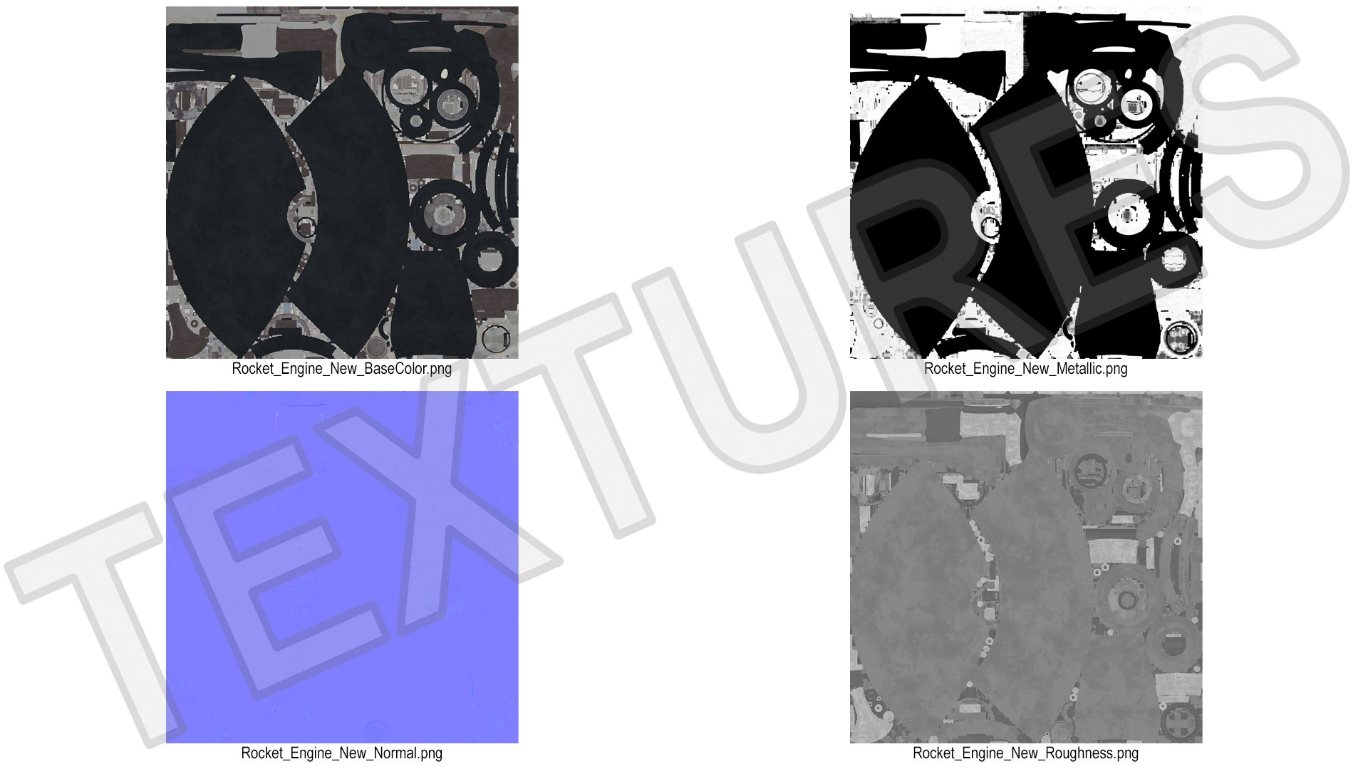 3D Modern Rocket Engine - TurboSquid 2391854