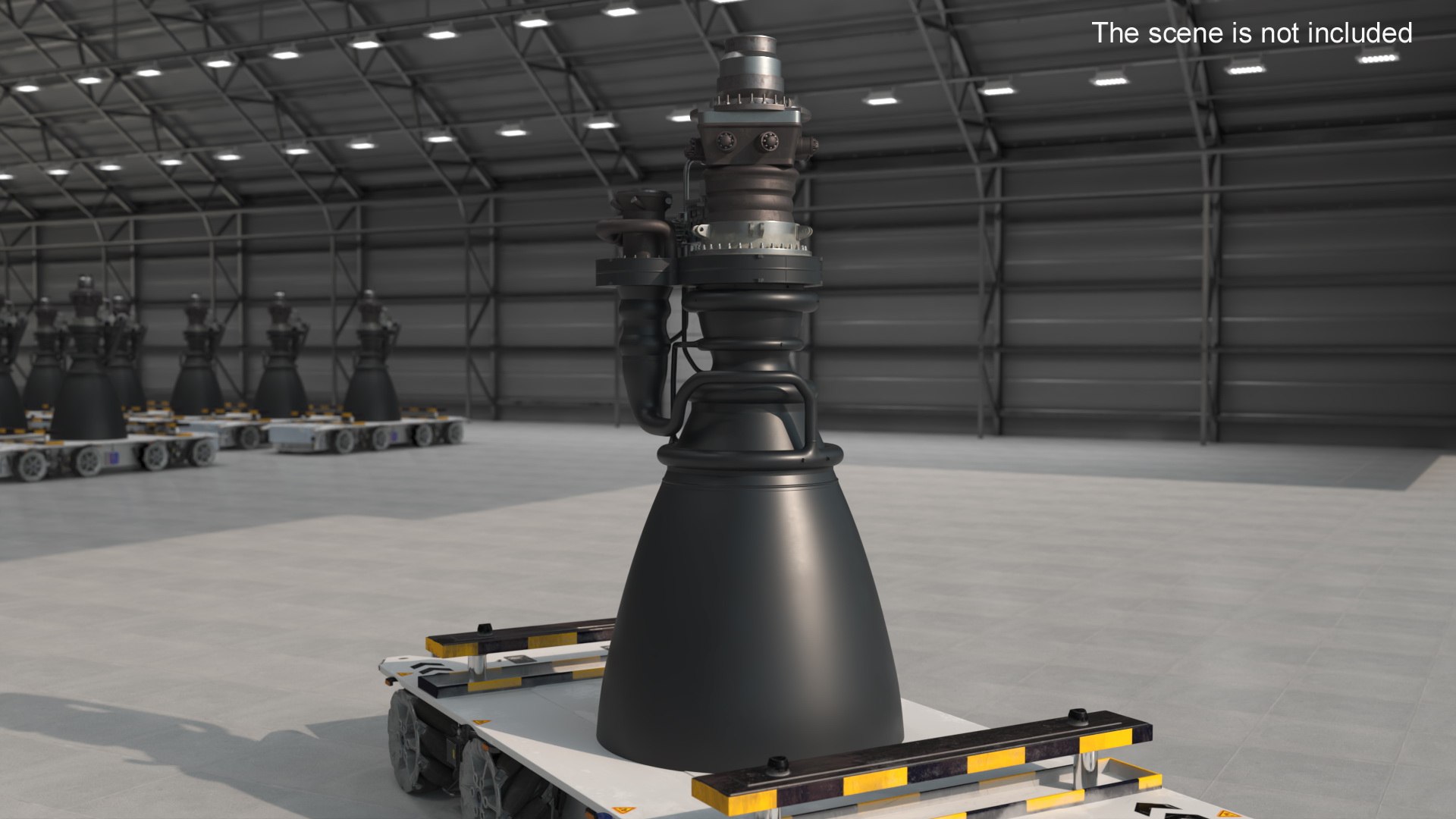 3D Modern Rocket Engine - TurboSquid 2391854
