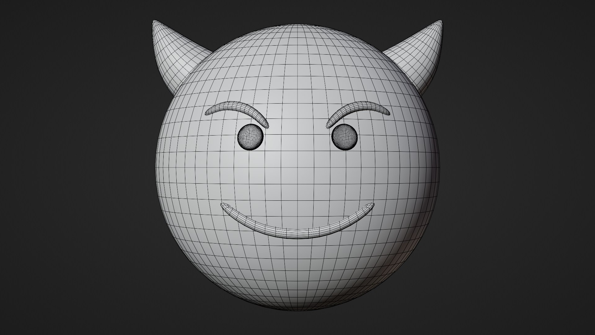 Evil Purple Emoticon Emoji Or Smiley 3D - TurboSquid 2113381